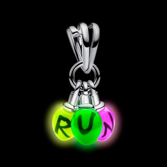 Pandora | Jewelry | Pandora Stranger Things Glowinthedark Run Dangle ...